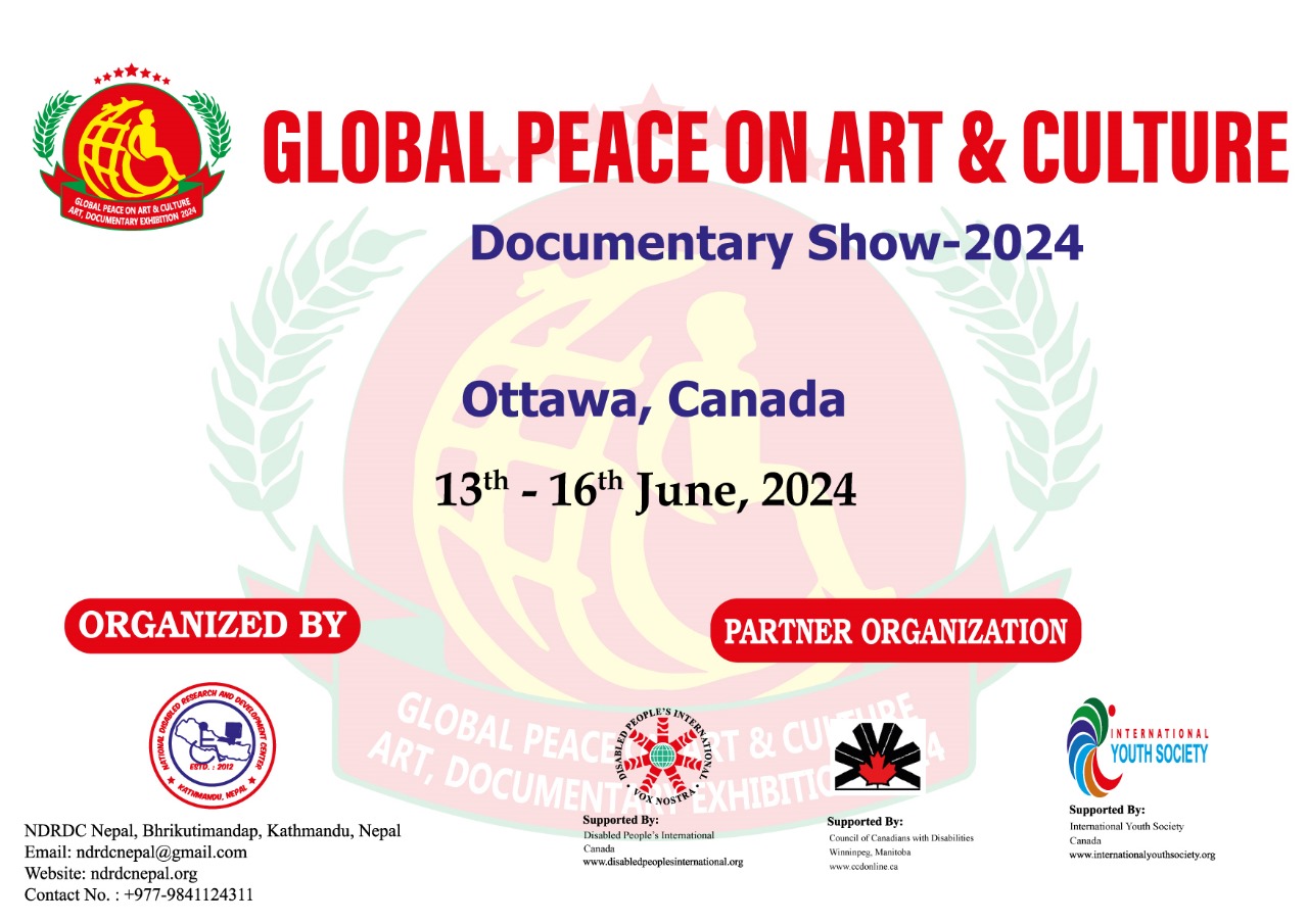 Global Peace on Art & Culture Program 2024 - National Disabled Research ...